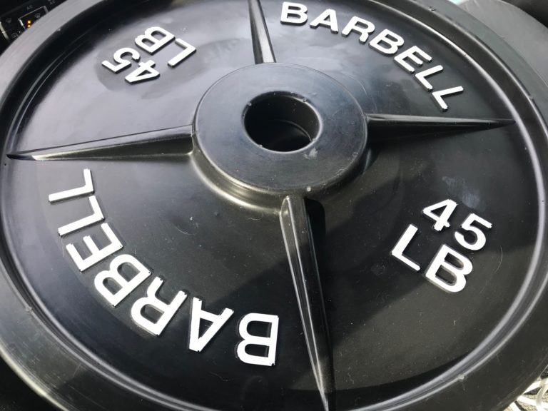 Fake Weights - 45 lb Barbell Weight Plates 5 Pairs | Fake Weights