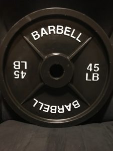 Fake Weights - 45 lb Barbell Weight Plates 5 Pairs | Fake Weights