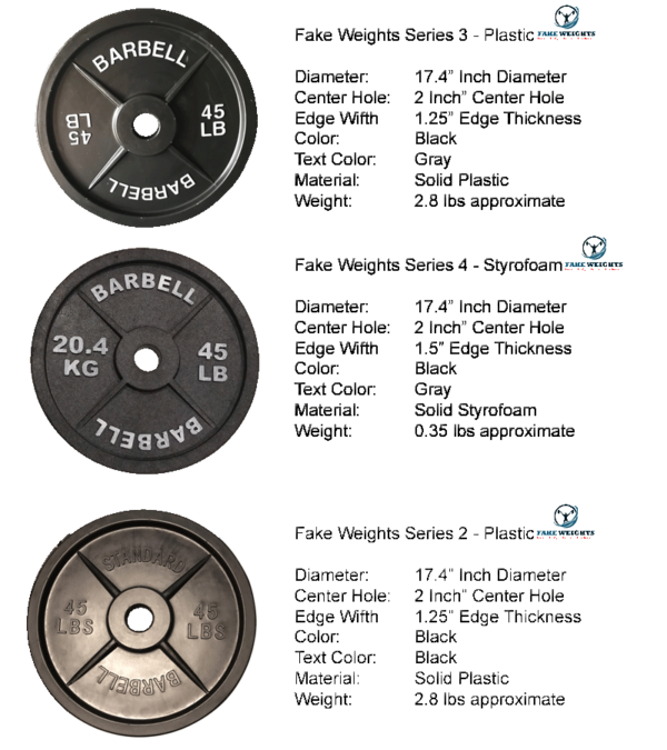 Strength Training Barbell Prop - Buy Fake Weights® Foam Weights, Light ...