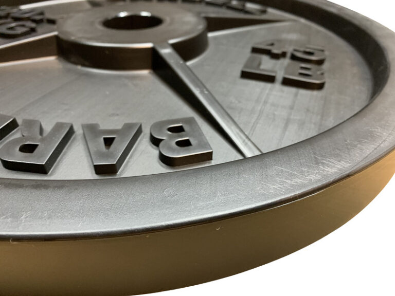 Fake Weights Commercial Grade - 45 LB Barbell Weight Plates 2 Pairs ...